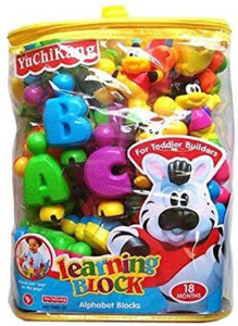 Fanatic Store Alphabets ABC Learning Building Block for Kids with 100% Non Toxic Material ...