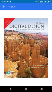 Digital Design With An Introduction To Verilog HDL 5e Old Edition
