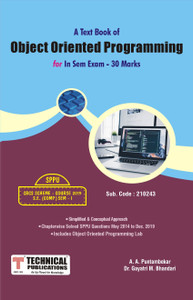Object Oriented Programming IN SEM For SPPU 19 Course SE I Comp