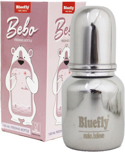 Bluefly Bebo Heavy Stainless Steel Baby Feeding Bottle - 150 - steel baby bottles online in ...