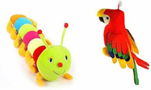 Limitless Desire Travel parrot & caterpillar Soft Toy - 32 cm - parrot ...