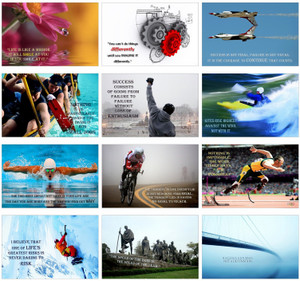 Inspirational Wall Poster - Set of 12 | Size 12x18 inch | High Quality ...