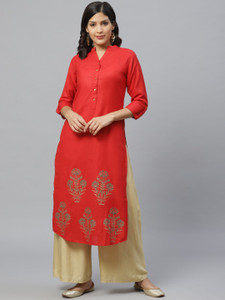 LIBAS Women Printed Straight Kurta - Buy LIBAS Women Printed Straight Kurta Online at Best ...