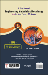 Engineering Materials and Metallurgy for SPPU 19 Course (SE - I - Mech. - 202044) for In sem ...