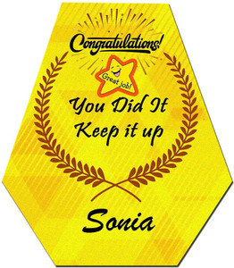 Midas Craft Congratulations Sonia ….12 Gift Well Done Quote Greeting Card Price in India - Buy ...