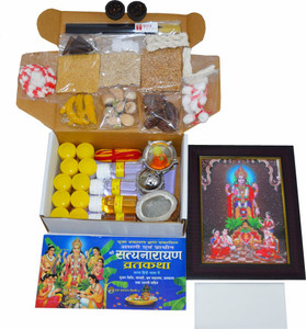 Box2joy Sri Satyanarayana Puja Samagri Kit for Pooja at Home / Office Prayer Kit Price in India ...