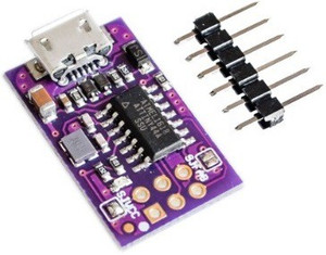 EMERGING TECHNOLOGIES V Micro USB Tiny AVR ISP ATtiny USBTinyISP Programmer Module For