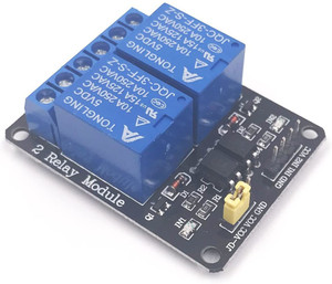 Grahikum 2 Channel 5V Relay DC Module for Arduino UNO R3 DSP ARM PIC AVR STM32 Raspberry Pi with ...