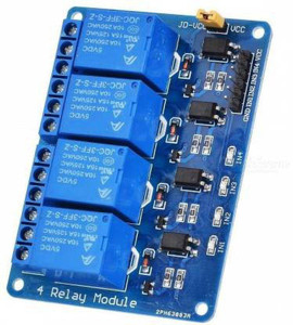 Kartex 4 Channel 5V Relay Module Relay Control for Arduino DSP AVR PIC ARM Electronic Components ...