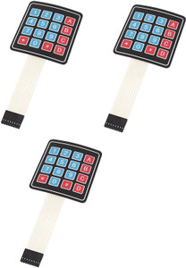 Scriptronics 4 x 4 Matrix Array 16 Key Membrane Switch Keypad for Arduino AVR PIC PACK OF 3 ...