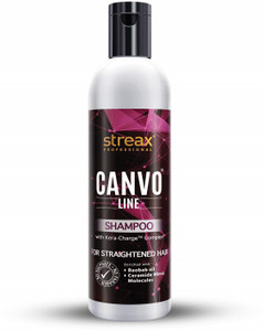Streax Professional Canvo Line Shampoo ML For Kera Charge Complex Straightened Hair Men