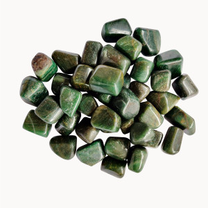 Shubhanjali Green jade Tumbled Stone 50 Gram Regular Asymmetrical Crystal Stone Price in India ...