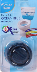 wonder fresh FLUSH TAB OCEAN BLUE Block Toilet Cleaner Price in India - Buy wonder fresh FLUSH ...
