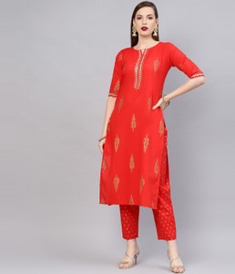 LIBAS Women Kurta Trouser Set - Buy LIBAS Women Kurta Trouser Set Online at Best Prices in India ...