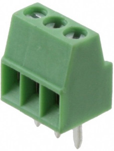 EMERGING TECHNOLOGIES 10 PCS XY128 TERMINAL BLOCK PCB PBT 3 PIN STRAIGHT 5mm PITCH 10A ...