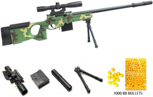 HALO NATION Airsoft Camouflage AWM M24 Toy Gun with Bb Bullet Blaster Mode Sniper Gun Toy - Army ...