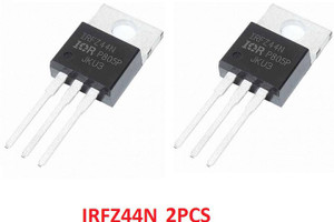 RISARYA SET OF 2PCS IRFZ44N/IRFZ44 49A 55V N-CHANNEL POWER MOSFET T-220AB Electronic Components ...