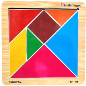 Crafts capture 7 Piece Wooden Small Tangram Puzzle for Mind Development ...