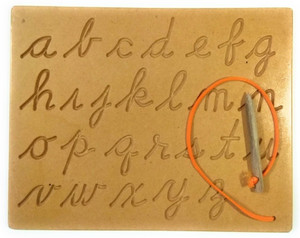 FUTUREZ KEY Cursive Small Alphabets Writing Practice Wooden Boards ...