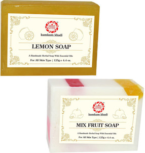 Kumkum Khadi Herbal Lemon and Mix Fruit Soap - Price in India, Buy Kumkum Khadi Herbal Lemon and ...