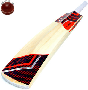 FLX by Decathlon KW500 SIZES SM, SH, KASHMIR WILLOW CRICKET BAT RED Kashmir Willow Cricket Bat ...