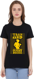 SA TSHIRT PRINTING Printed Women Round Neck Black T-Shirt - Buy SA TSHIRT PRINTING Printed Women ...