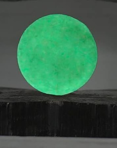hoseki Green Glowing Luminous Jade Sphere Ball Light Emitting In The Dark 1.6kg stone Regular ...