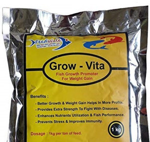 FeedWale FeedWale Grow Vita Fish Growth Promoter for Faster Weight Gain for Aquaculture Fishes 1 ...