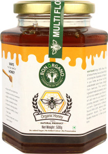bon organo Unprocessed Pure Multiflora |Wild Forest|Multifloral Honey |Organic Raw Honey ...