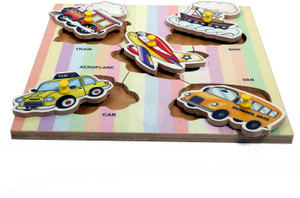 Haulsale Wooden Puzzles - Premium Cartoon Means Of Different Transport ...
