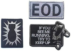 SOUTHYU 3 Pieces Eod Explosive Ordnance Disposal Bomb Squad Tactical Morale Patches Military ...