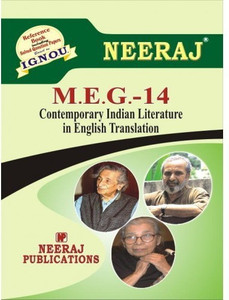 IGNOU MEG 14 Contemporary Indian Literature In English Translation (Including Solved Question ...