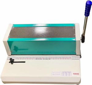 GENLAM A4 12inch Spiral Binding Machine 39 4mm Holes with Puch Capacity 10 Sheets (Metal Body ...