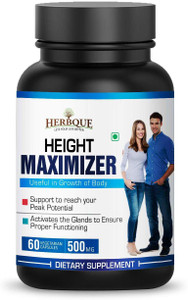herbque Height Maximizer Useful in Growth of Body (500mg) Pack of 1 Price in India - Buy herbque ...