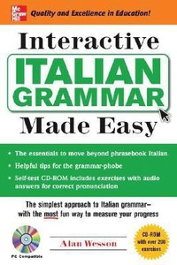 Interactive Italian Grammar Made Easy (Book + 1CD-ROM): Buy Interactive ...