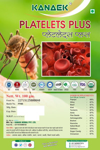 KANAEK 100 G Platelets Plus Powder for Fiver and Dengue Price in India - Buy KANAEK 100 G ...