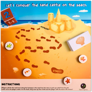 ilearnngrow Lets Conquer Sand Castle Party & Fun Board Game - Lets ...