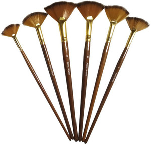 Flipkart AWAN F C PAINT BRUSH SYNTH HAIR FLAT SET OF SIZE