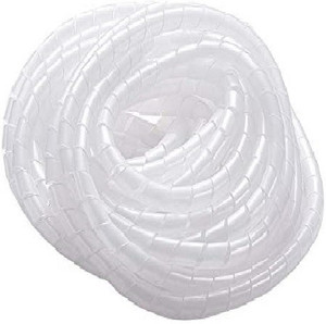RPI SHOP Transparent 16mm(5/8" Inch) Spiral Cable Wrap, Cable Sleeve, cable Organizer For TV PC ...
