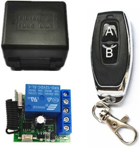 InkOcean 433MHz Wireless Remote Control DC12V 1CH Relay Receiver Module and Remote EV1527 ...