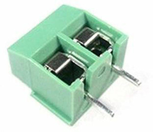 Hira Electronic 50pcs Pbt Connector 2 Pin Terminal Block(green) Electronic Components Electronic ...