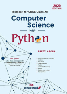Computer Science With Python: Textbook For CBSE Class XII (As Per 2020-21 Syllabus): Buy ...