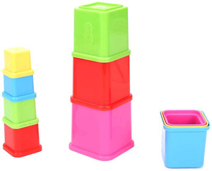 V India Educational Plastic Build Up Stacking Beakers for Kids Ages 1+ - Educational Plastic ...
