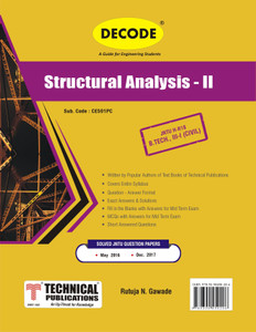 Decode-Structural Analysis-II for JNTU-H 18 Course (III - I - CIVIL - CE501PC): Buy Decode ...
