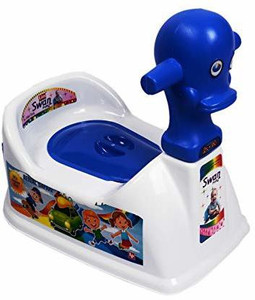 Beaver Toilet Trainer Baby Potty Seat with Removable Tray & Closing Lid (Multi-Color) (Swan ...