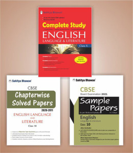 Combo pack CBSE English textbook, Question Bank, Sample Papers class 10: Buy Combo pack CBSE ...