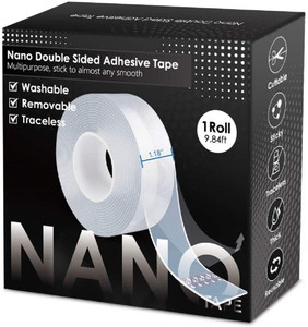 SKY VOGUE Nano Double Sided Tape Heavy Duty - Multipurpose Removable Traceless Mounting Adhesive ...