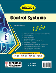 Decode - Control Systems for JNTU-H 18 Course (III - I - ECE - EC503PC): Buy Decode - Control ...