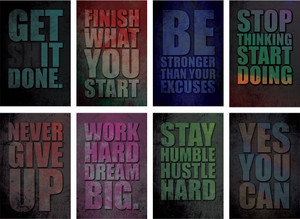 Motivational Wall Posters and Inspirational Quotes for Office, Home and ...