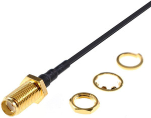 3AN Telecom Digital Coax Audio Cable 1.5 m IPEX U.fl Extension Cable IPEX to SMA Female Pigtail ...